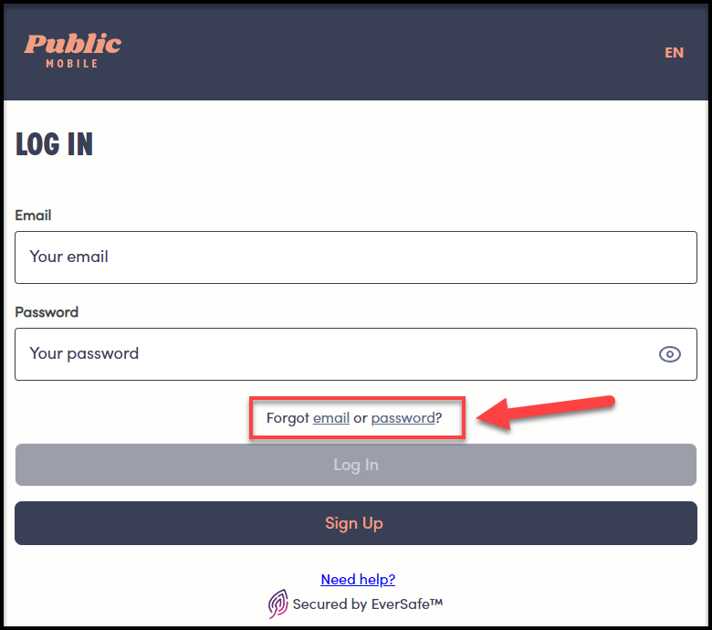 My Account Login - Community