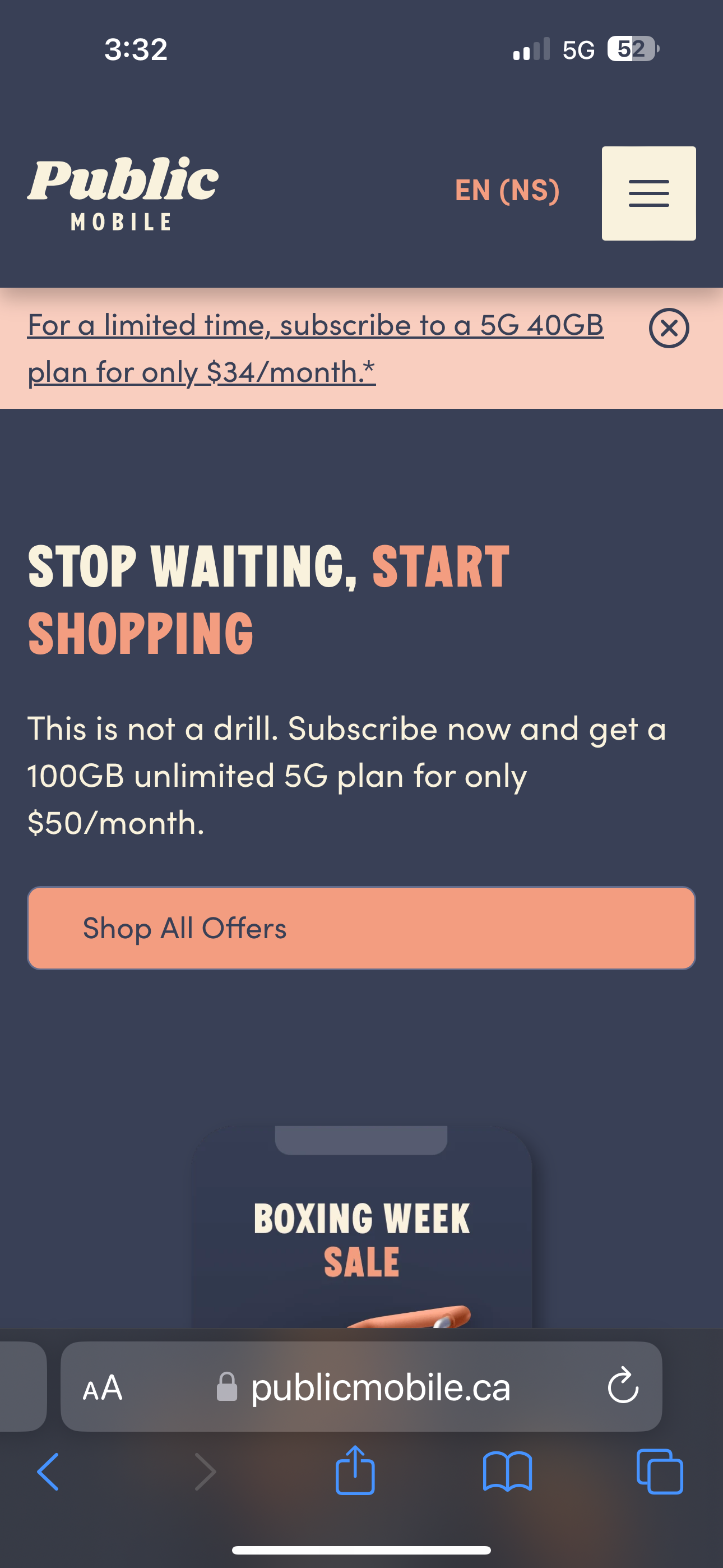 New Boxing Day plan for existing customers 100GB - Community