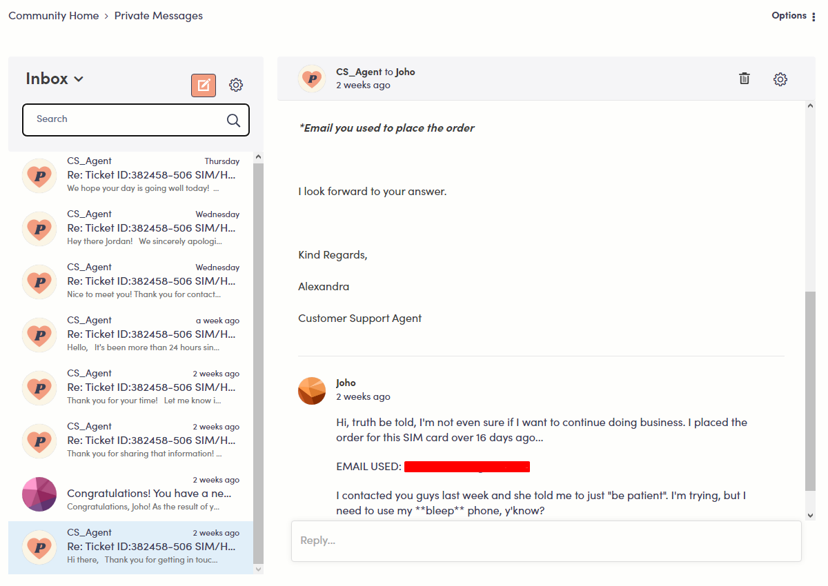 No one use this company... - Community
