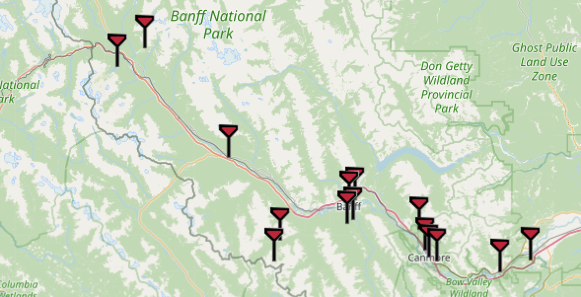 Poor coverage between Banff and Lake Louise - Community
