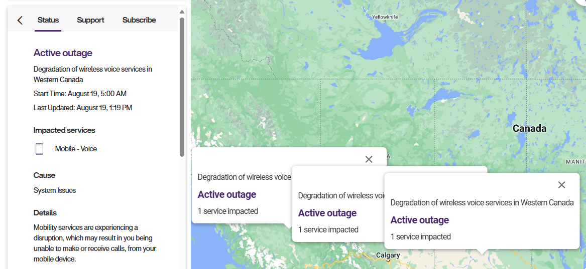 Western Canada Network Outage, August 19, 2024 - Page 6 - Community
