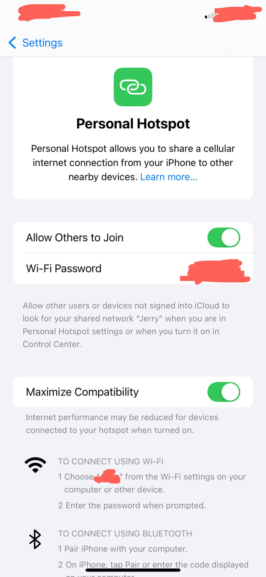Personal Hospot - Community