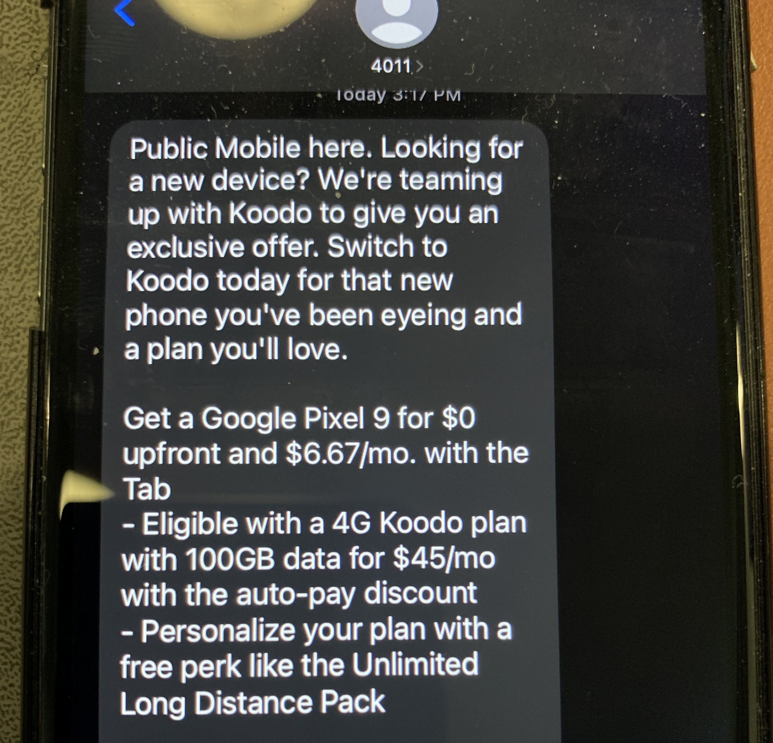 Koodo switch / Google Pixel 9 offer - Community
