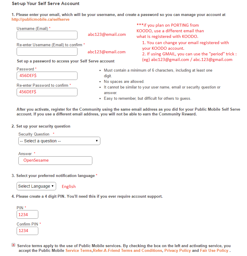 Start Guide : Setup / Activation / Port / Data - Community