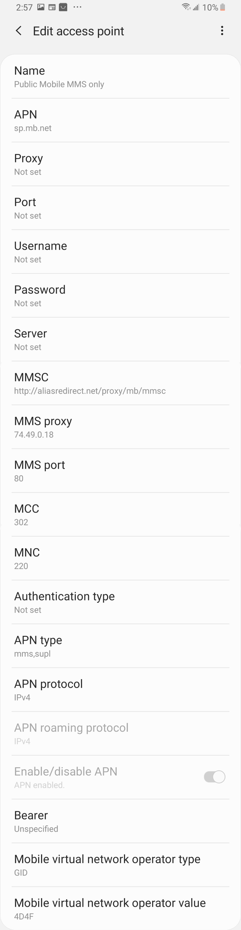 APN Setting for MMS only - Community
