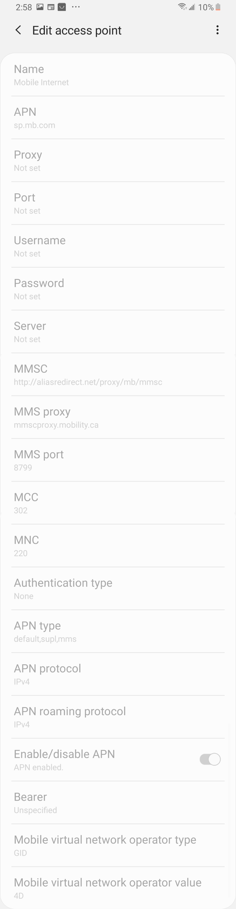 APN Setting for MMS only - Community
