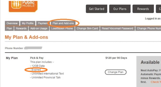 Account status: Plan Expired - Community