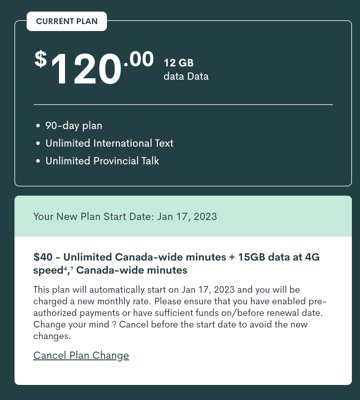 Solved: Should I switch from 90-day plan to new 30-day 15G... - Community