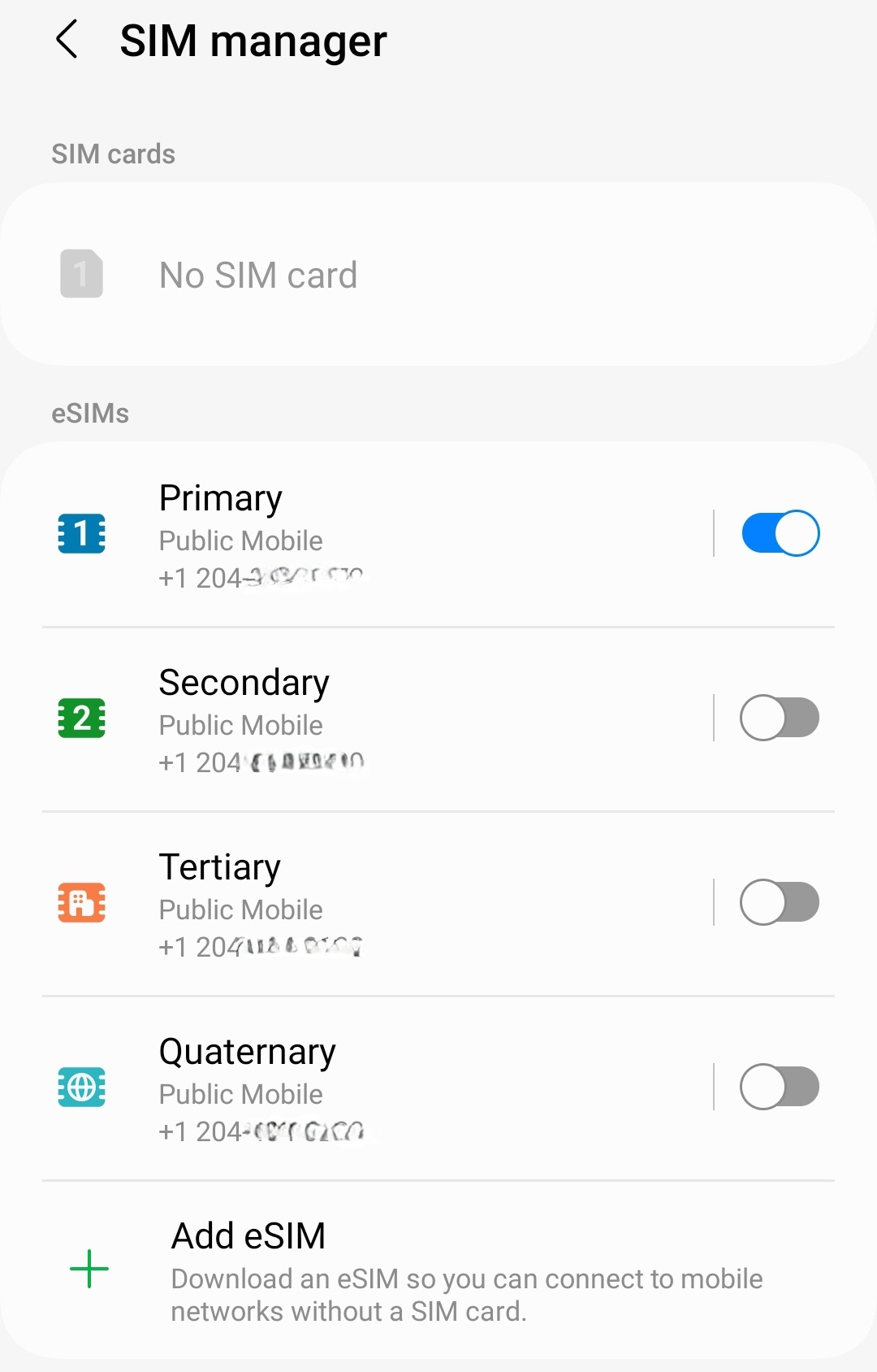 Phone that support Multiple eSims - Community