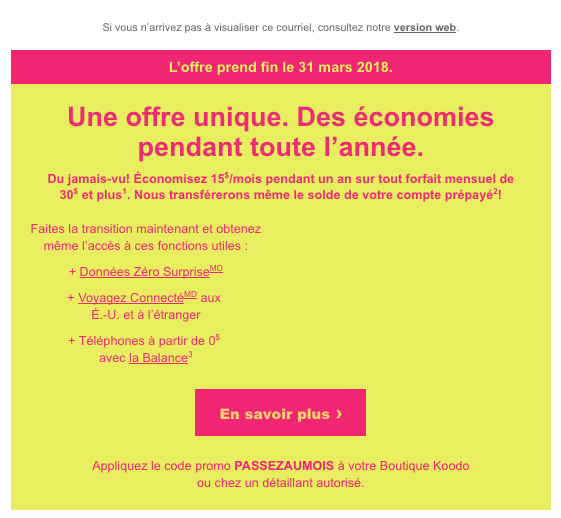 Koodo offer - Community